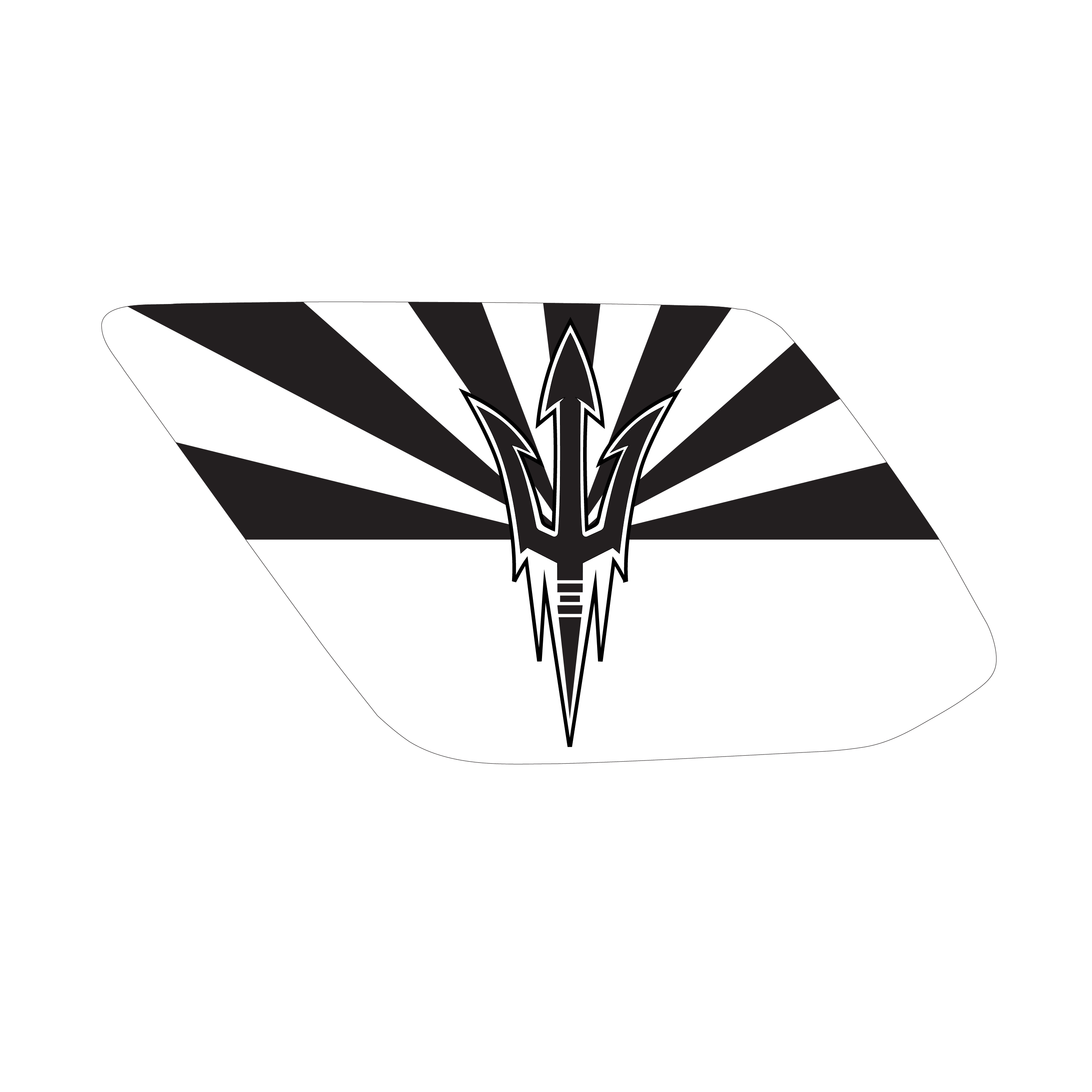 AZ Flag with ASU Trident | GP Walsh Designs