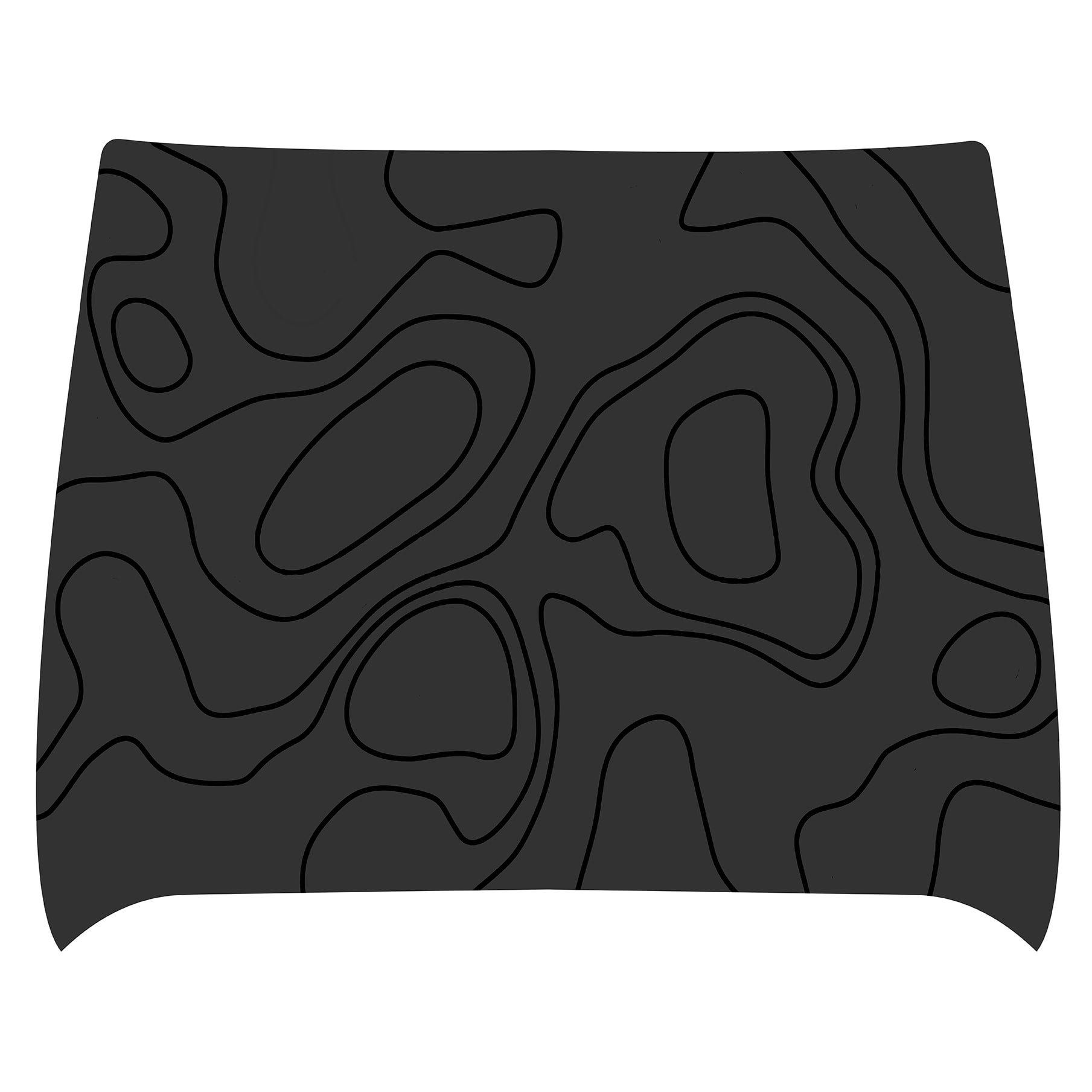 2 Color Topographic Hood Scoop Decal | GP Walsh Designs