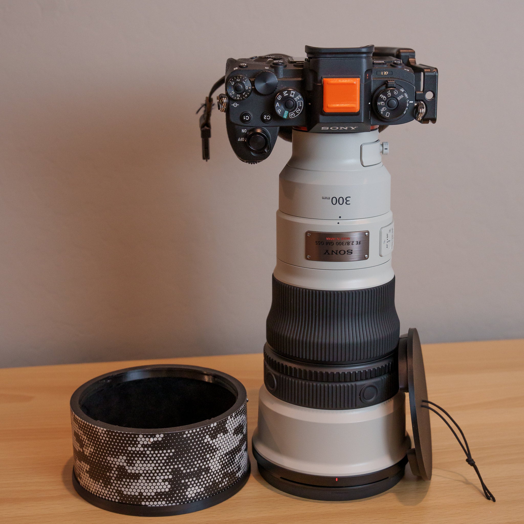Sony 300mm Lens Hood and Cap | GP Walsh Designs